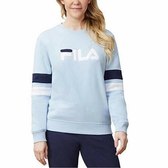 Fila | Sweaters | Fila Crewneck Sweater Baby Blue | Poshmark